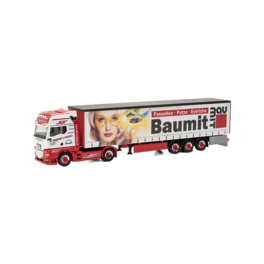 Herpa 1/87 MAN TGX GX カーテンサイドセミトレーラー 316668 : バスクホビー - 通販 - Yahoo!ショッピング