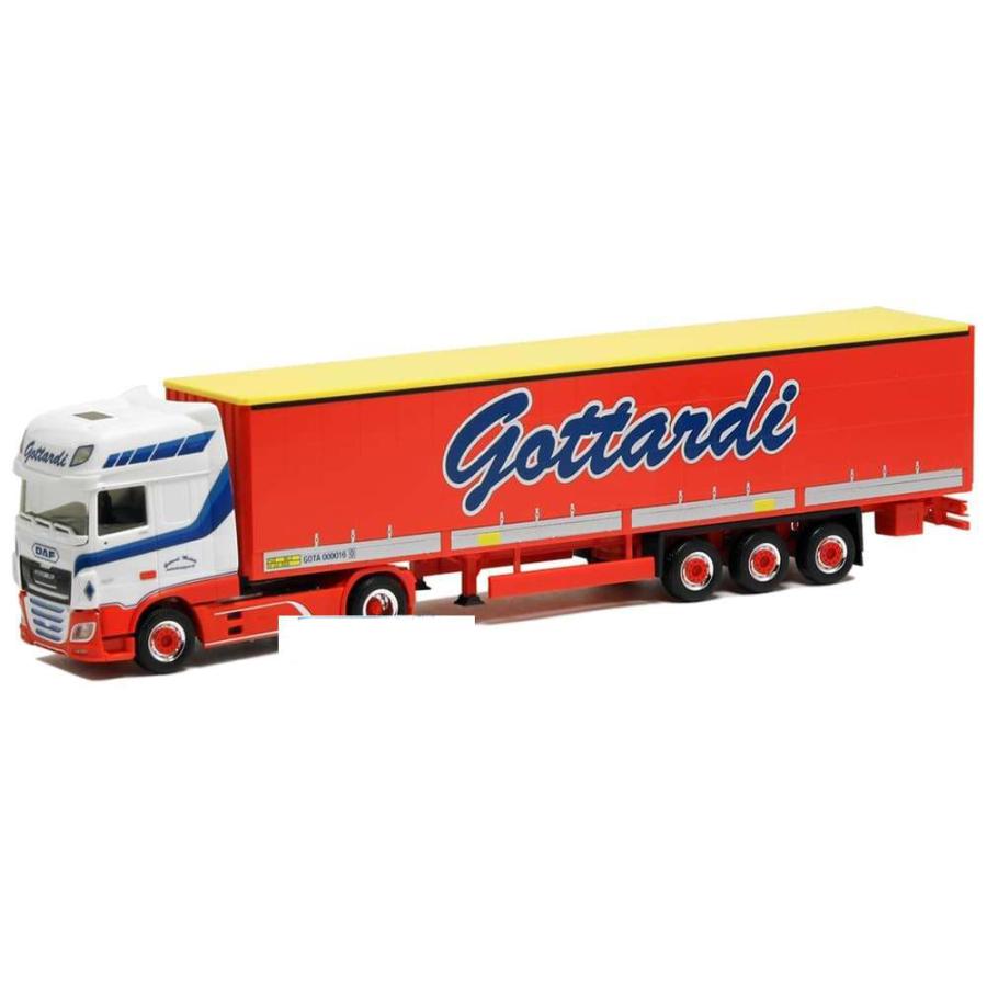 Herpa Gottardi DAF XF SSC curtainside セミトレーラー 402003 /Herpa 1/87 ミニチュア トラック 建設機械模型 工事車両 : バスクホビー ...