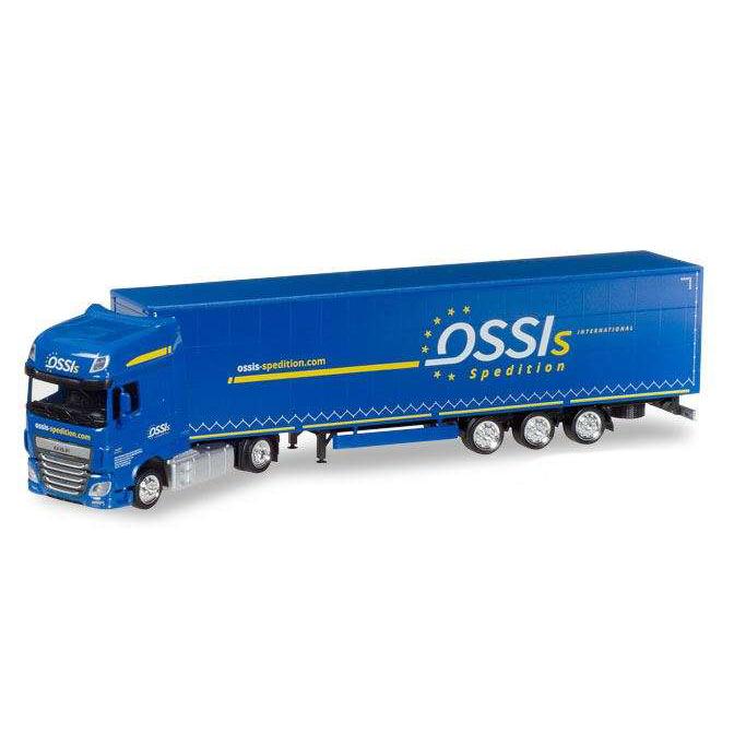 Herpa OSSIs DAF XF 105 jumbo curtainside trailer 930116 /Herpa 1/87 ミニチュア トラック 建設機械模型 工事車両 : バスク ...