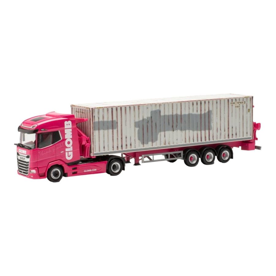 Glomb DAF XF コンテナサイドローダー 40ft コンテナ / Herpa 1/87 ミニカー 模型 : バスクホビー - 通販 ...