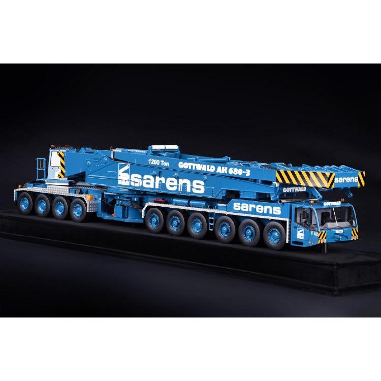 Sarens Gottwald AK 680 3 モバイルクレーン レジン スタティックモデル IMC 1/50 : バスクホビー - 通販 ...