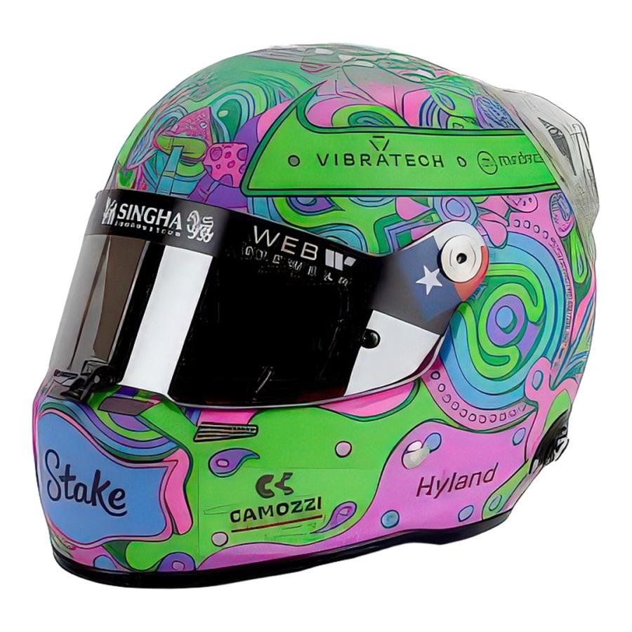 【予約】26年発売 STILO ヘルメット F1 ボッタス KICK SAUBER #77 オースティン 23 MINI HELMET 1/2 ...