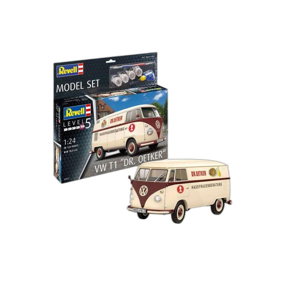 Model Sets Dr Oetker Volkswagen T1 67677/ Revell 1/24 模型 プラモデルキット : バスク ...