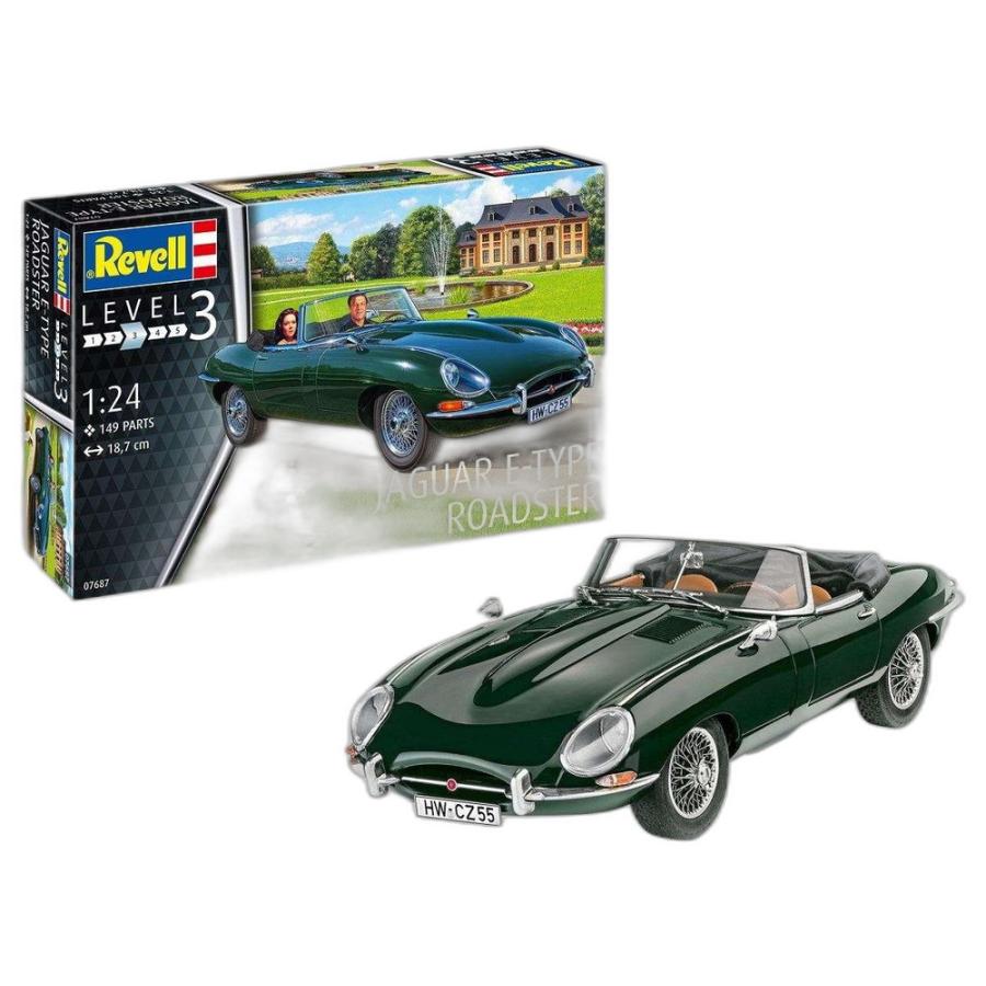 Model Sets Jaguar E Type Roadster 67687/ Revell 1/24 模型 プラモデルキット : バスクホビー - 通販 - Yahoo!ショッピング