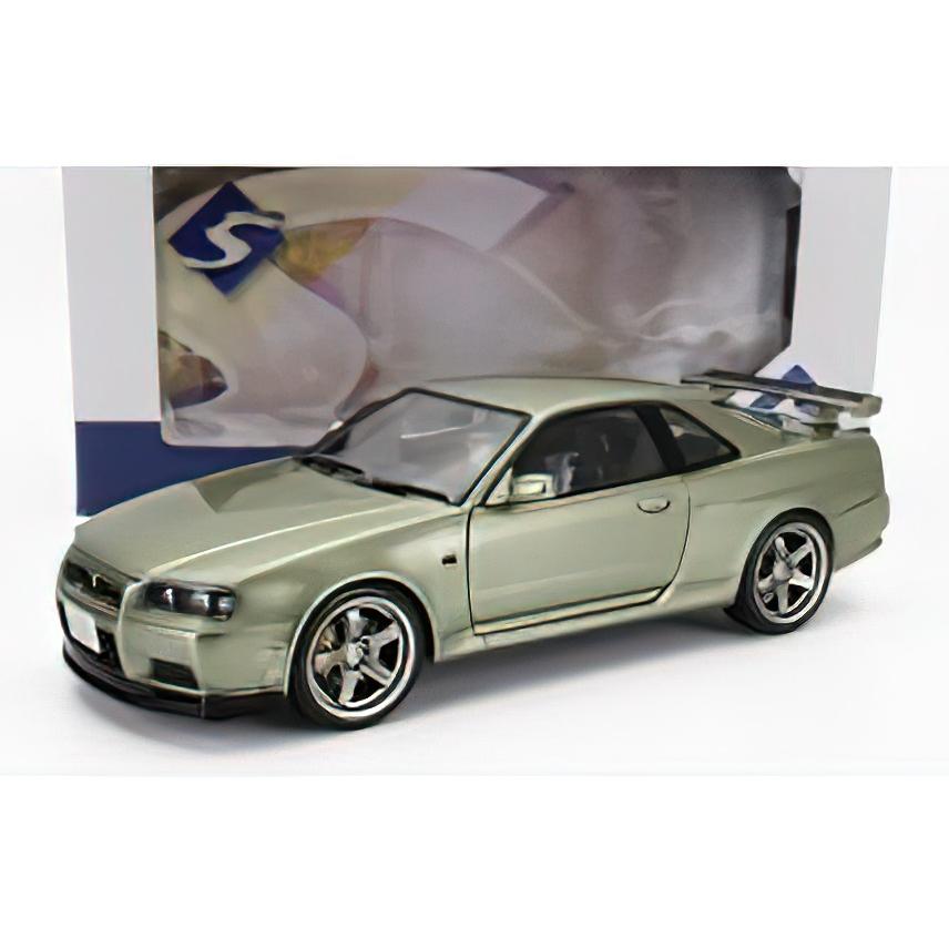 NISSAN - SKYLINE GT-R (R34) 1999 GREEN /SOLIDO 1/18 : バスクホビー - 通販 - Yahoo!ショッピング