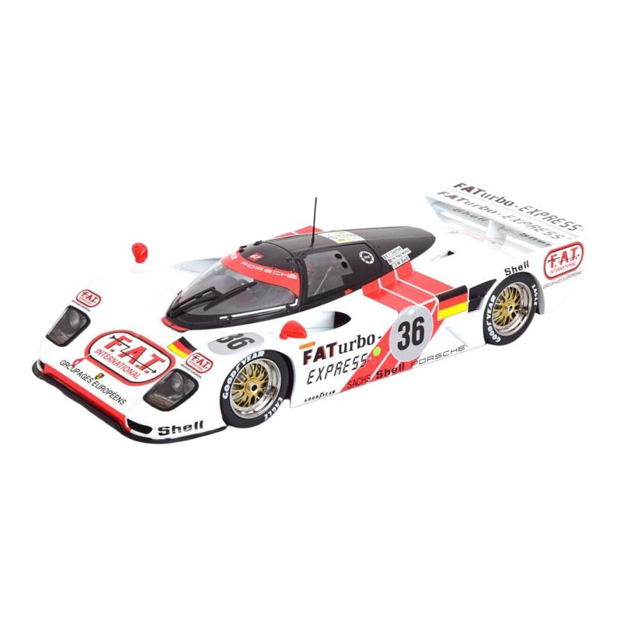 PORSCHE DAUER 962 3.0L TURBO LE MANS WINNER 1994 1/18 ミニカー WHITE RED ...