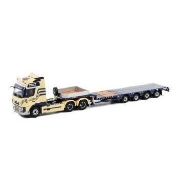 Autaa France VOLVOボルボ FH3 Globetrotter XL 4軸低床トレーラー /WSIダブリューエスアイ 1/50 ...