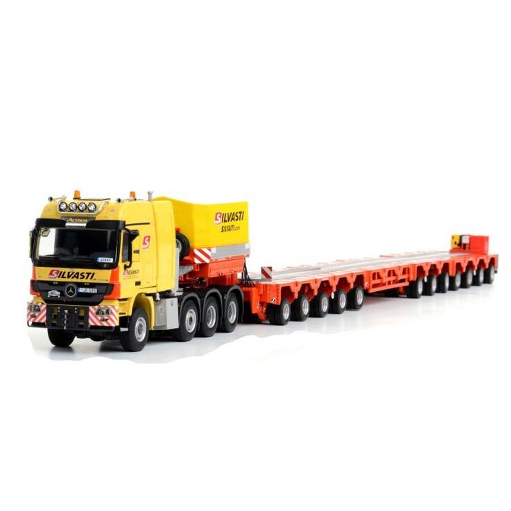 Silvasti メルセデス Titan 8x6/4 + 12軸 Scheuerle Inter Combi modular trailer ...