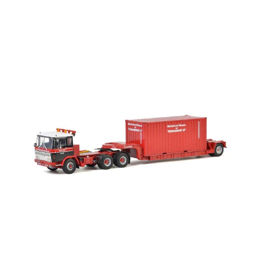 Mammoetマムート DAF 2600 Low Loader 20ft Container /WSI 1/50 ミニチュア 建設機械模型 ...