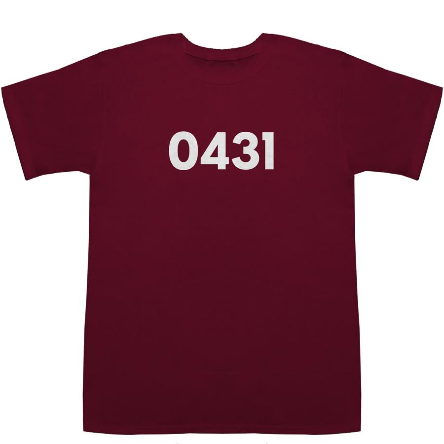 0431 T-shirts【Tシャツ】【ティーシャツ】【数字】【年代】【品番】【西暦】 : BASS CONTROLL - 通販 ...