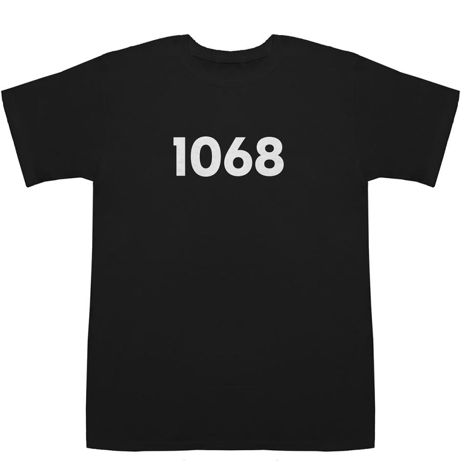 1068 T-shirts【Tシャツ】【ティーシャツ】【数字】【年代】【品番】【西暦】 : BASS CONTROLL - 通販 - Yahoo!ショッピング