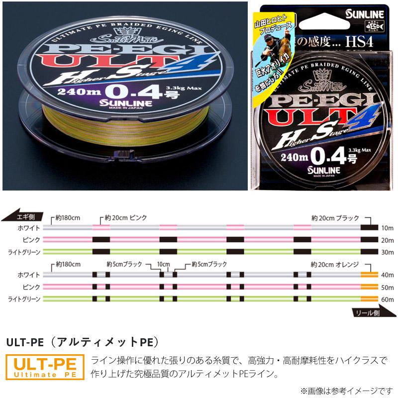 ソルティメイト サンライン ソルティメイト PE EGI ULT HS4 240m 0.6号 【メール便配送可】 【まとめ送料割】 : 釣具の ...