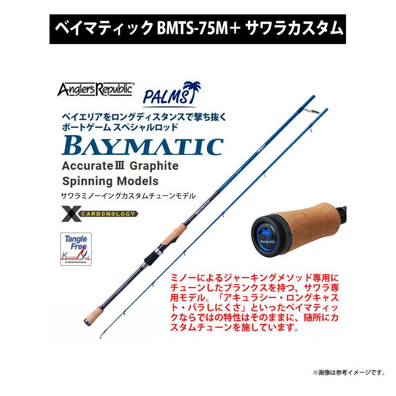 アングラーズリパブリック 【サワラ・青物 キャスティング入門セット】 パームス ベイマティック BMTS-75M+サワラカスタム＋アブガルシア レボ SP ロケット 4000S【22sr ...