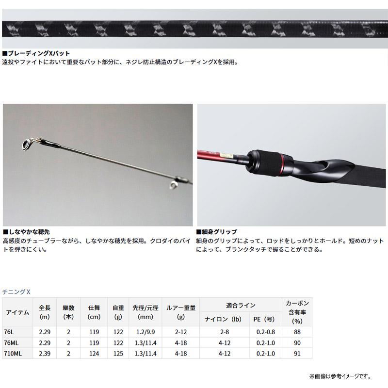 DAIWA（釣り） ダイワ チニング X 76L : 釣具のバスメイトインフィニティ - 通販 - Yahoo!ショッピング
