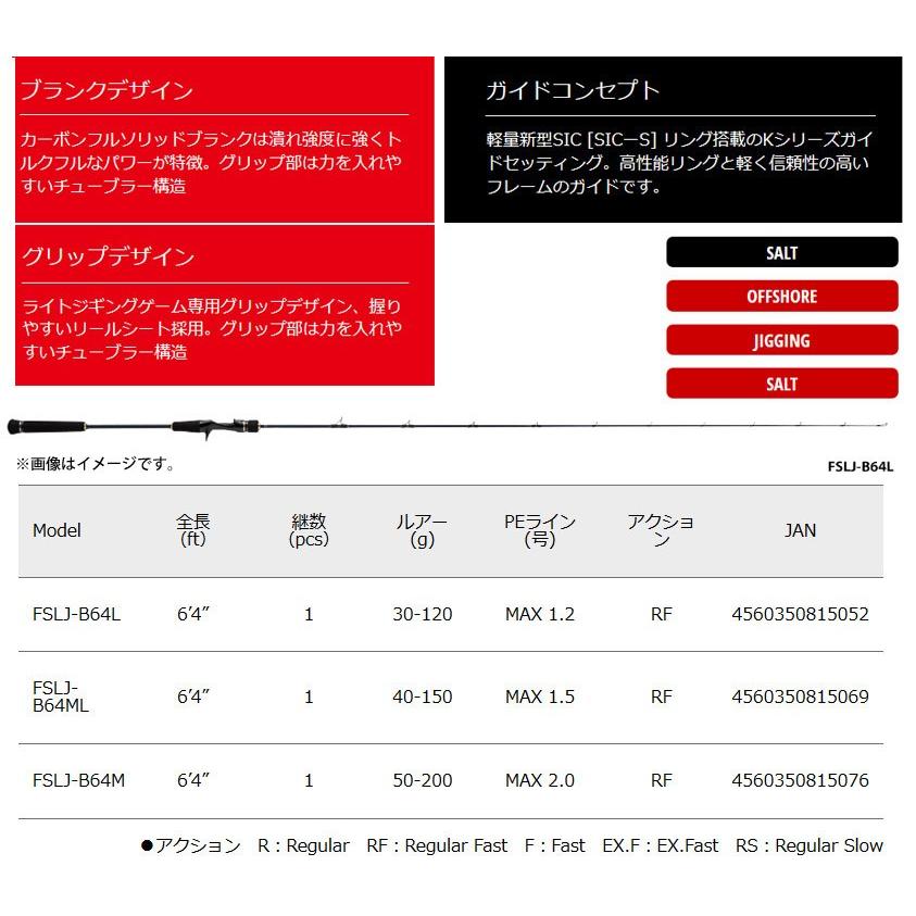 Major Craft メジャークラフト フルソリ ライトジギング FSLJ-B64ML ベイトモデル : 釣具のバスメイトインフィニティ - 通販 - Yahoo!ショッピング