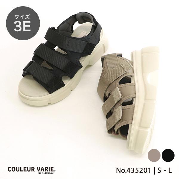 洗える靴 サンダル 厚底 レディース 3E ゆったり 幅広 甲高 外反母趾 スポーツサンダル 痛くない 疲れない クロールバリエ No.435201 セール ※交換返品不可 : クロールバリエ ...