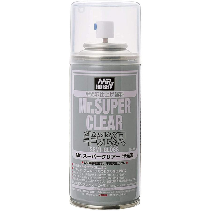 GSIクレオス Mr.スーパークリアー 半光沢 スプレー B516 プラモデル 塗料 : バトンストア Yahoo!店 - 通販 - Yahoo!ショッピング