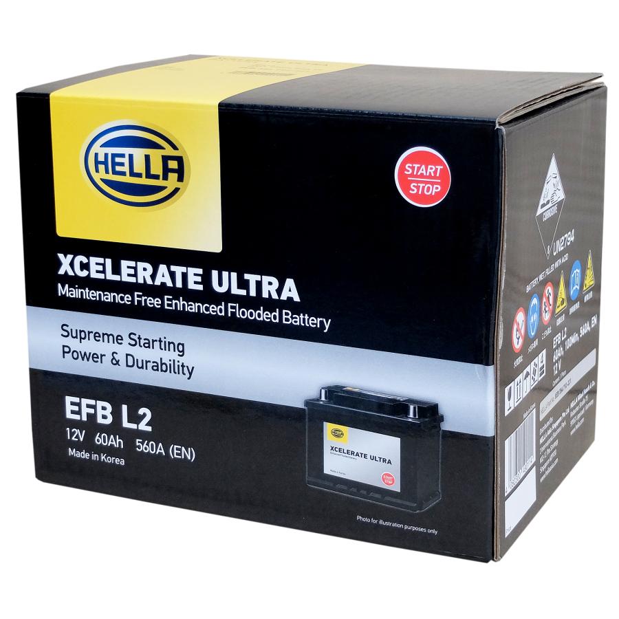 G＆Yuバッテリー HELLA（ヘラー） 輸入車用バッテリー EFB L2 : 九州トータルプランニング - 通販 - Yahoo!ショッピング