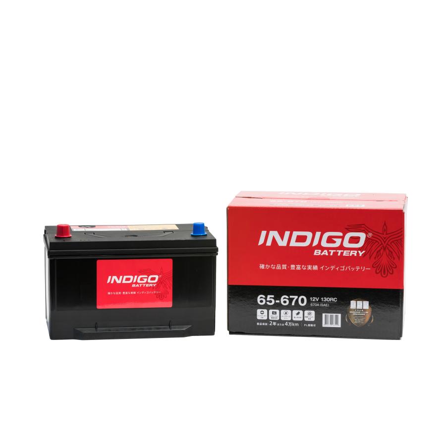 INDIGO インディゴ（INDIGO）バッテリー 65-670 米国車用 : 九州トータルプランニング - 通販 - Yahoo!ショッピング