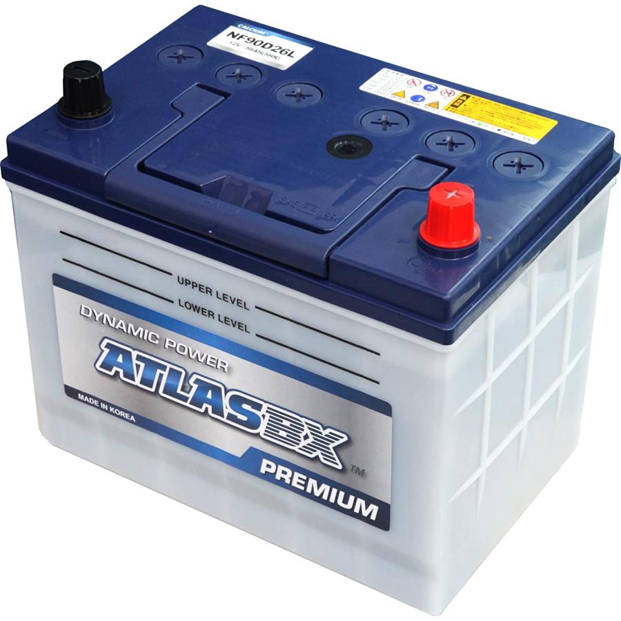 充電制御車 標準車 OK！Hankook ATLAS BX NF90D26L (75D26L 80D26L 85D26L対応）アトラス バッテリー : batterys-cafe - 通販 ...