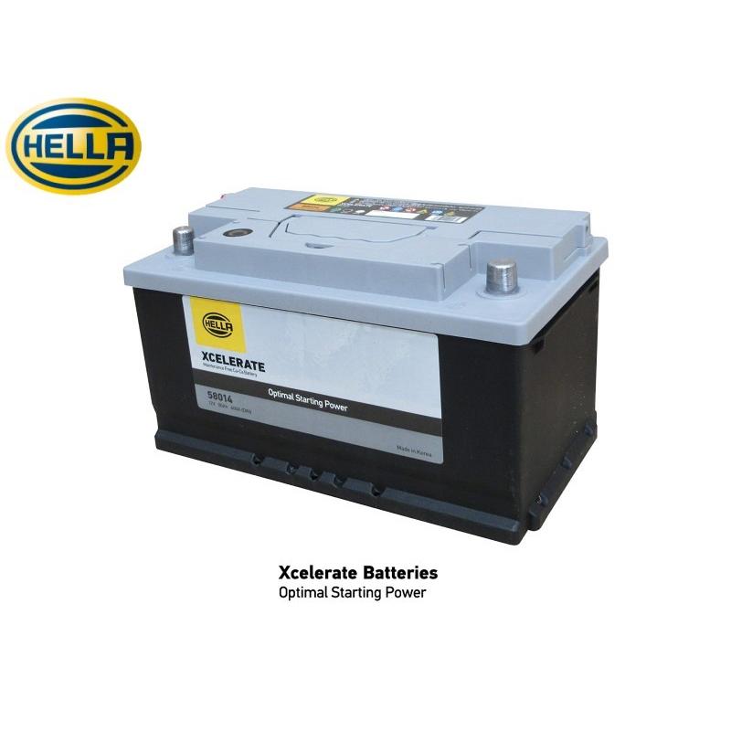 LBN4 80Ah 58014 / LB4 HELLA ヘラー バッテリー ( 適合 27-80 58045 585-200-080 EU ...