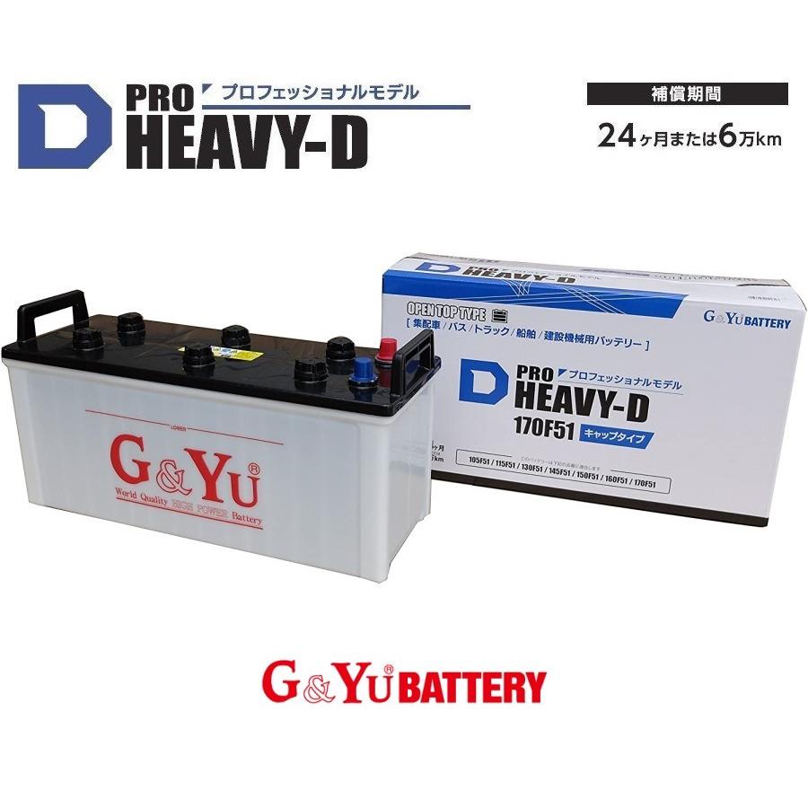 HD 170F51 PRO HEAVY-D G&yu ナカノ バッテリー プロフェッショナルモデル 130F51 150F51にも使えます ...