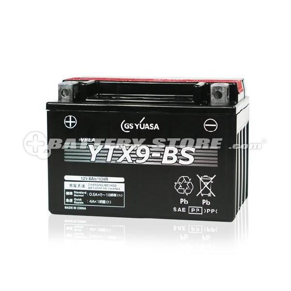 バイク用バッテリー YTX9-BS・液入・初期補充電済 (STX9-BS YTR9-BS GTX9-BSに互換) GSユアサ（YUASA） 長寿命長期保証 バイクバッテリー （取寄 ...