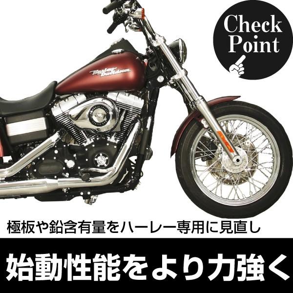 SUPER NATTO バイク用バッテリー ハーレー専用AGMバッテリー 65958-04S 初期補充電済 65958-04A 65958 ...