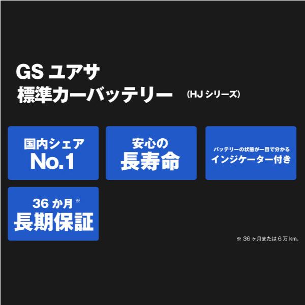 HJ-34B17L 標準車対応 GSユアサ 26B17L 28B17L 互換 ！ 自動車バッテリー 農業用機械 長寿命・保証書付き 新品 : バッテリーストアドットコム - 通販 ...