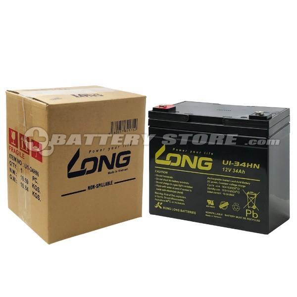 業務、産業用 U1-34HN（産業用鉛蓄電池） GP12340 互換 LONG 長寿命・保証書付き 電動セニアカー 溶接機 ソーラー発電 ...