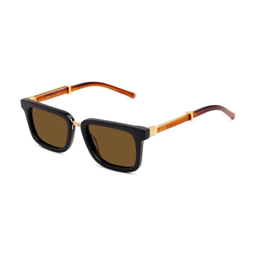9five 9FIVE / nine five ナインファイブ BISHOP Black & Bourbon Sunglasses サングラス ...