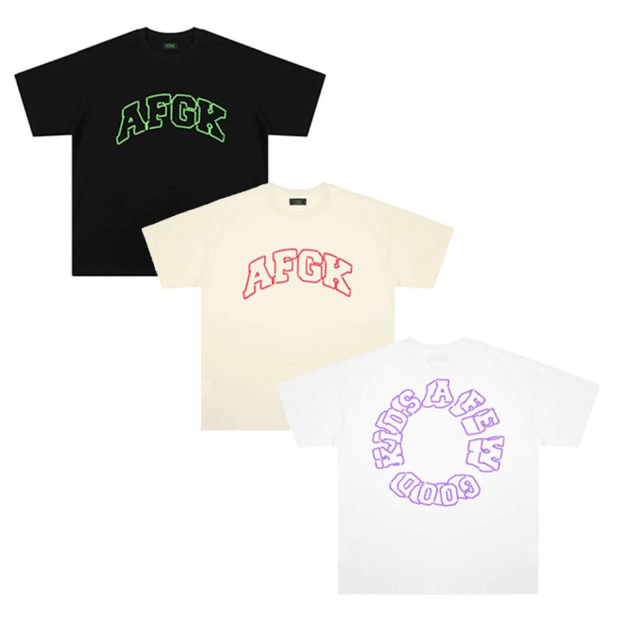 A FEW GOOD KIDS / AFGK アフューグッドキッズ EMBROIDERY THREE-DIMENSIONAL LOGO TEE Tシャツ 半袖 メンズ ブランド ストリート ...