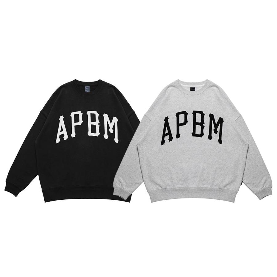 APPLEBUM アップルバム “APBM” Crew Sweat EA2420402 クルースウェット トレーナー 長袖 10oz カレッジ ...