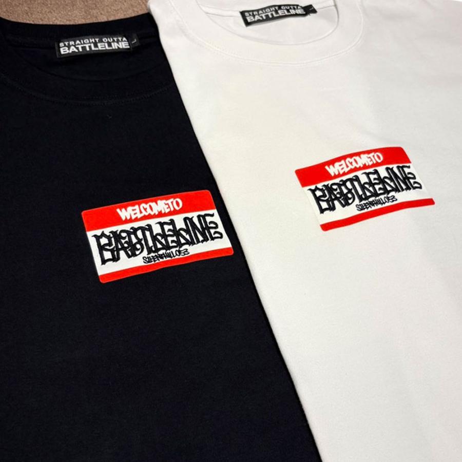BATTLE LINE バトルライン x CASPER キャスパー S/S TEE Tシャツ 半袖 ブランドロゴ ワッペン ストリート ...