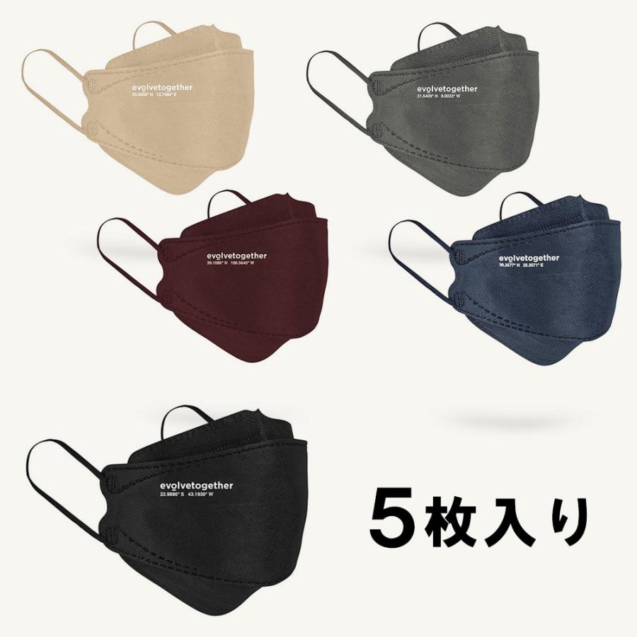 evolvetogether エヴォルブトゥゲザー KN95 5 face masks pack EV-211 マスク ブランド ストリート ストリート系 人気 デザイン おしゃれ コーデ ...