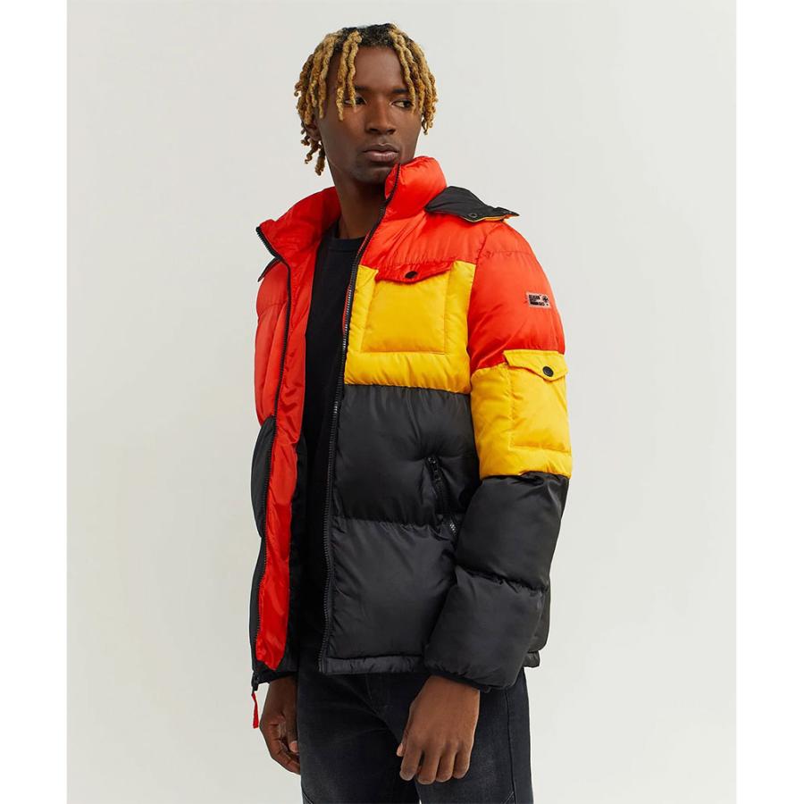 REASON リーズン Larry Color Block Hooded Puffer Jacket RCP30 アウター メンズ ブランド ...