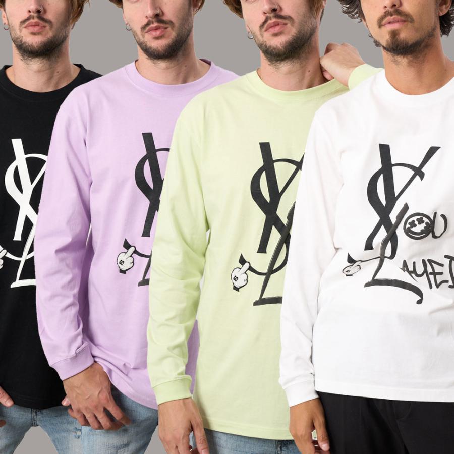 STUD MUFFIN スタッドマフィン 5.6ozコットン天竺 "YOU SLYED!"発泡＆サガラパッチ LS Tシャツ 414 ...