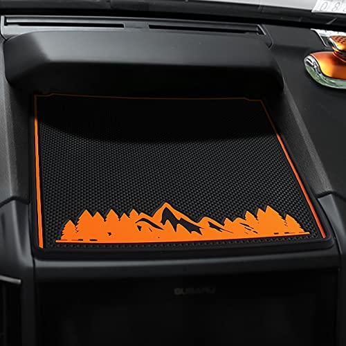 Marchfa ノンスリップマット インテリアマット スバル フォレスター SK系 XV インプレッサ 専用 滑り止め コースター付き ダッシュボード マット オレンジ : BAXON ...