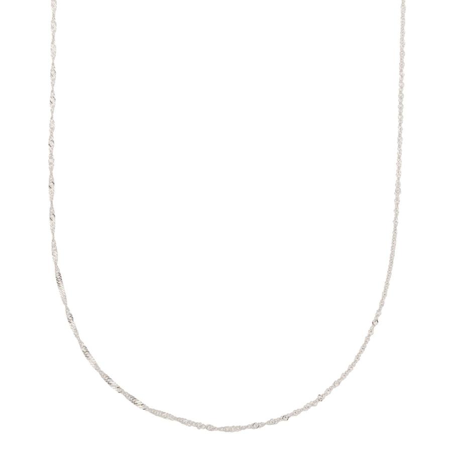 [フェアリーカレット] ホワイトゴールドネックレス K18WG スクリューチェーン 40cm (幅1mm 約0.8g) : s-b08w3x1s2l-20231124 : バヤシンストア ...