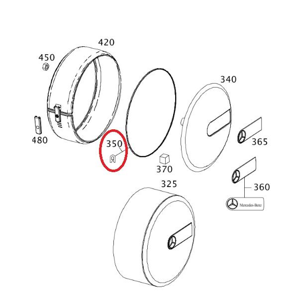Mercedes-Benz ベンツ Gクラス 純正 エッジガードストリップ 3m 0019877625 : Bay side parts ...