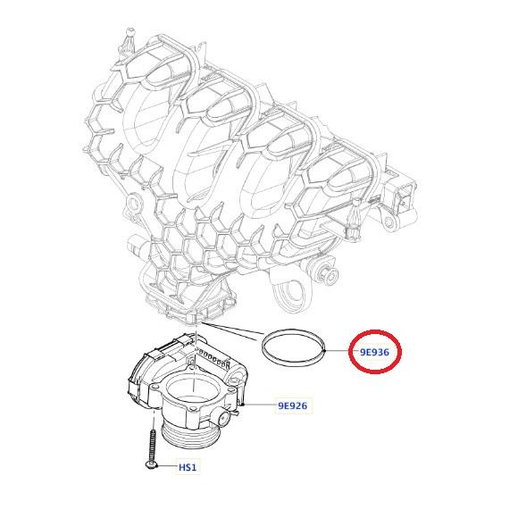 ボルボ スロットルボディ ガスケット パッキン S80 V70 XC60 等 31316347 ELRING製 : Bay side ...