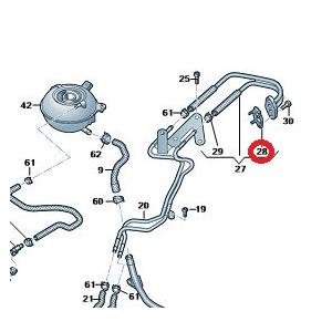 フォルクスワーゲン VW アウディ ウォーター コネクター ガスケット パッキン 04E121687 純正品 : Bay side parts ...