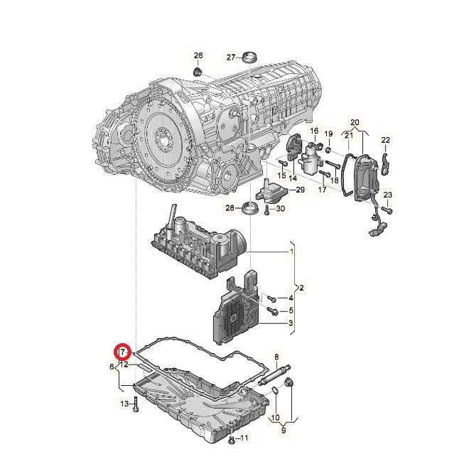 Audi アウディA4 A5 A6 A7 Q5 オートマオイルパンパッキン 0CK321371A 0CK321371 0CK DL382 優良 ...