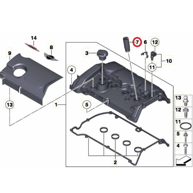 BMW ミニ スリーブ スパークプラグパイプ 11127583585 優良品 : Bay side parts - 通販 - Yahoo!ショッピング
