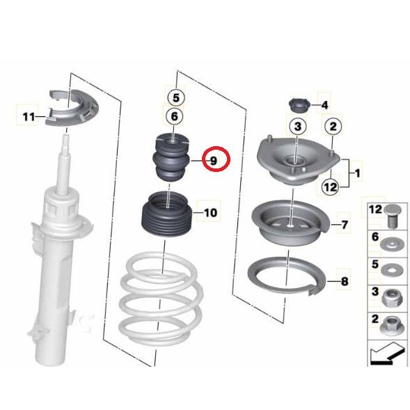 BMW ミニ フロントバンプラバー 31336767333 優良品 : Bay side parts - 通販 - Yahoo!ショッピング