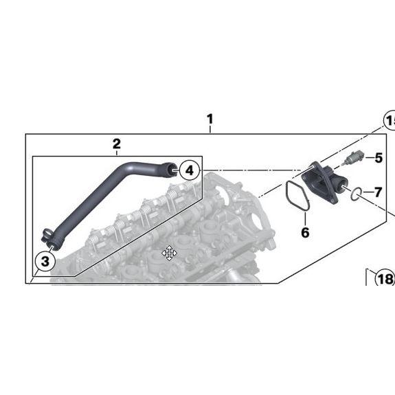 BMW 純正 流出防止ストッパー アウトレットフィッティング 1シリーズ F20 3シリーズ F30 等 11537600586 : Bay ...
