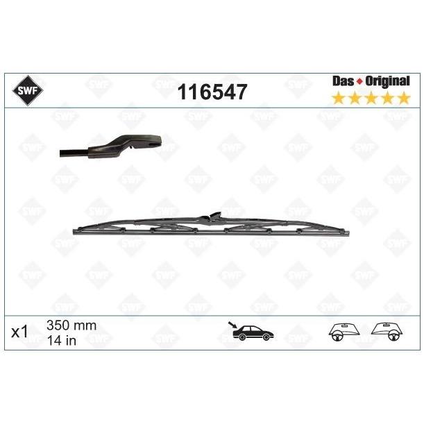 ボルボ（VOLVO） ワイパーブレード リア V50 31250094 30747761 SWF製 : Bay side parts - 通販 ...