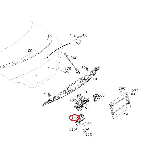 Mercedes-Benz ベンツ トランクロック リッドロック Aクラス V177 Cクラス W205 CLA C117 Eクラス W213 ...