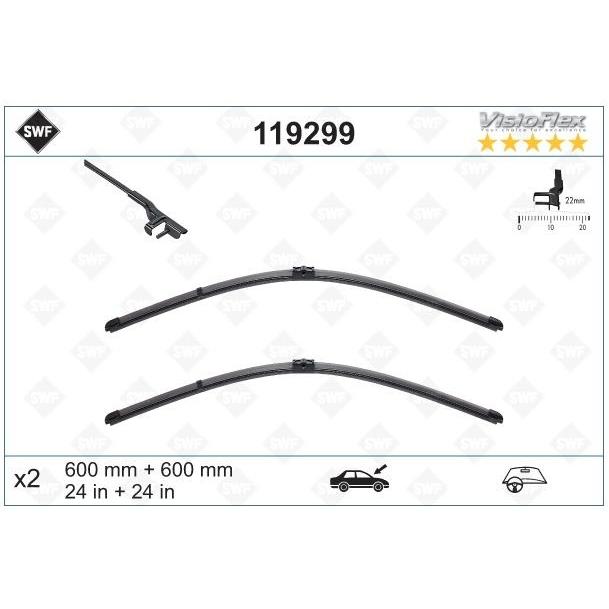 Mercedes-Benz（メルセデス・ベンツ） ベンツ W212 W218 W204 等 ワイパーブレード フロントセット 左右セット ...