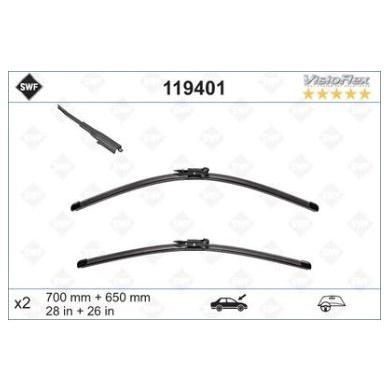 PEUGEOT（プジョー） 307 ハッチバック SW ブレーク ワイパーブレード フロント 左右セット 6423F1 6423F0 ...